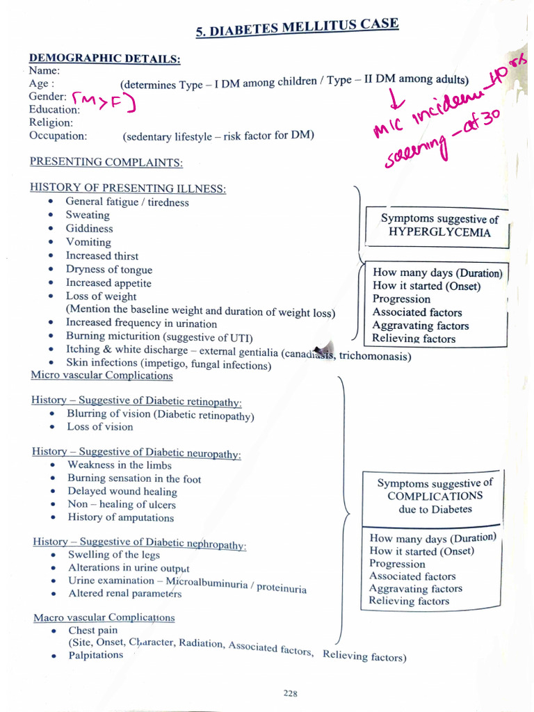 Diabetes Mellitus Case 4 | PDF