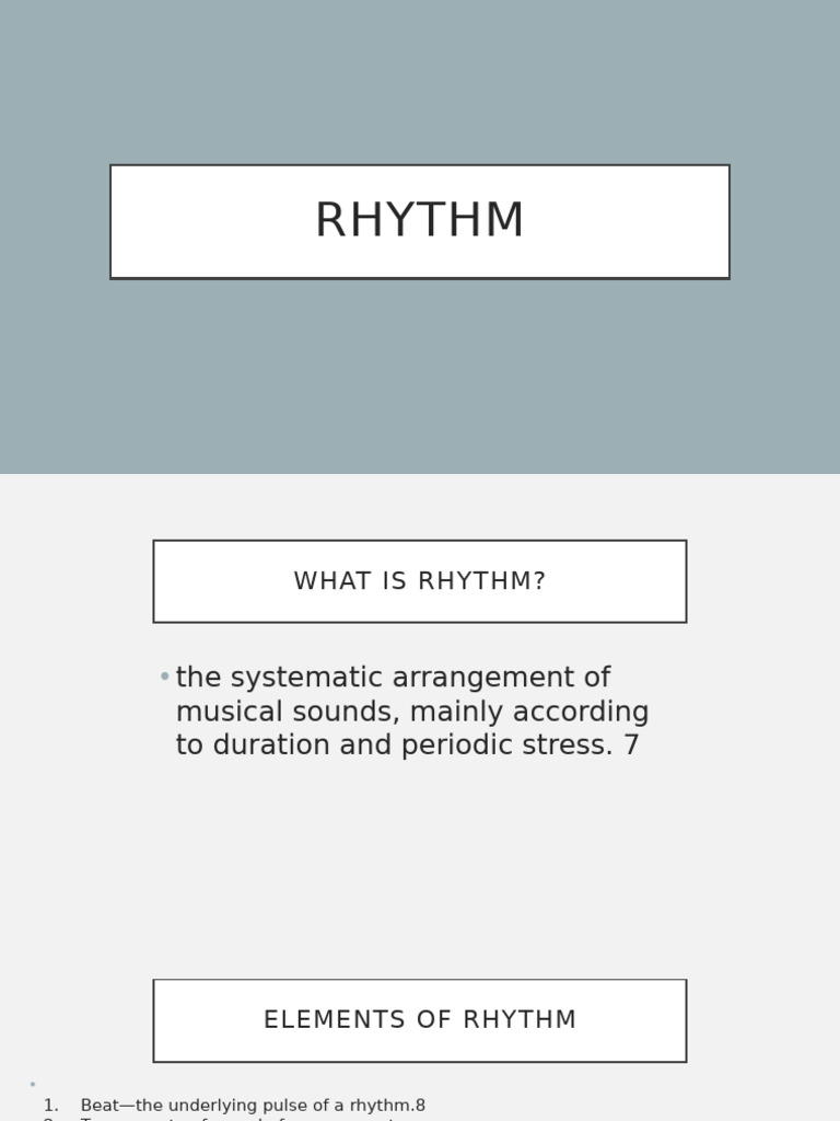 Rhythm Pdf