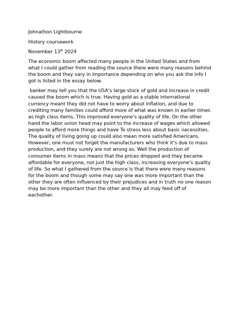 History Coursework | PDF