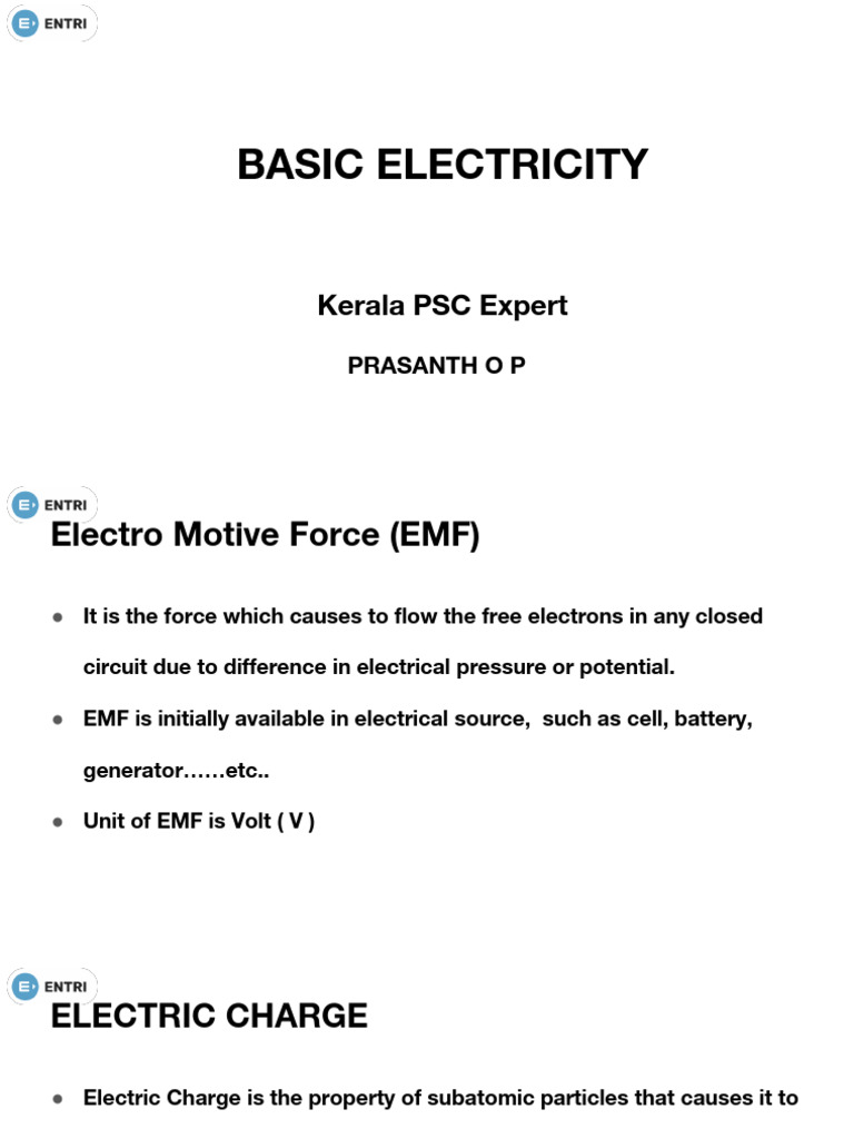 Basic Electricity Part 2 | PDF | Voltage | Watt