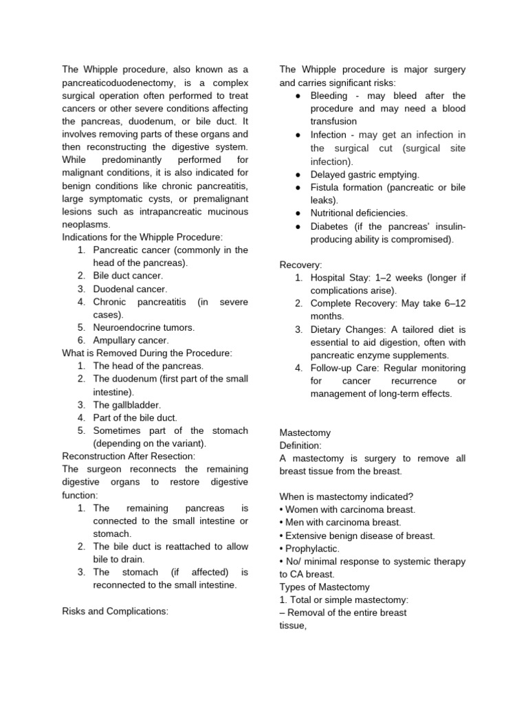 Ward Class Lecture (1) | PDF | Coronary Artery Bypass Surgery | Pancreas