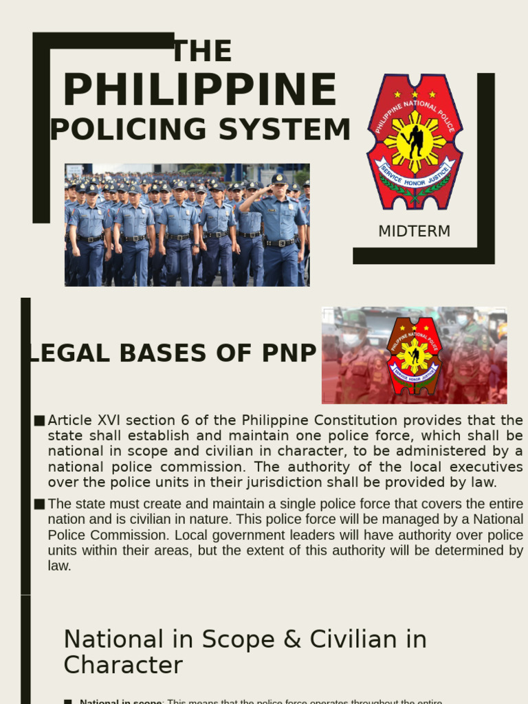 Midterm 2 The Philippine Policing System | PDF | Military Rank | Lieutenant