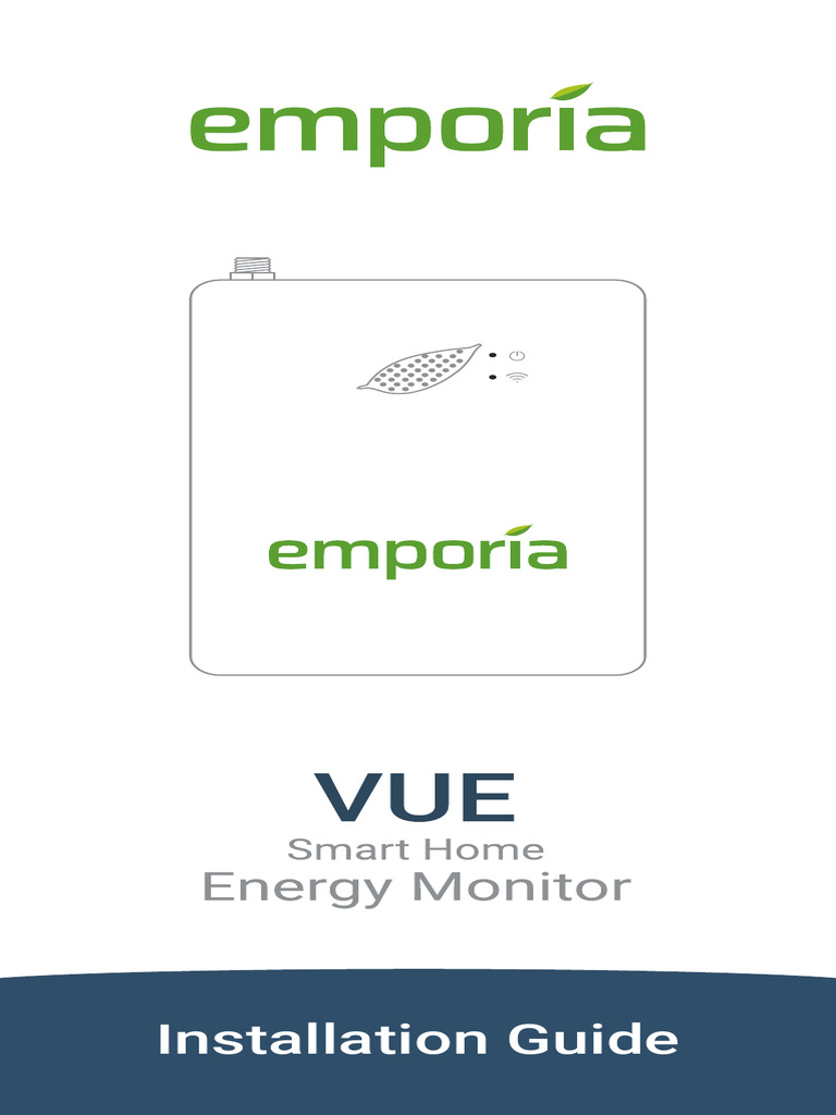 Gen 2 Emporia Vue Installation Guide | PDF | Electrical Connector | Equipment