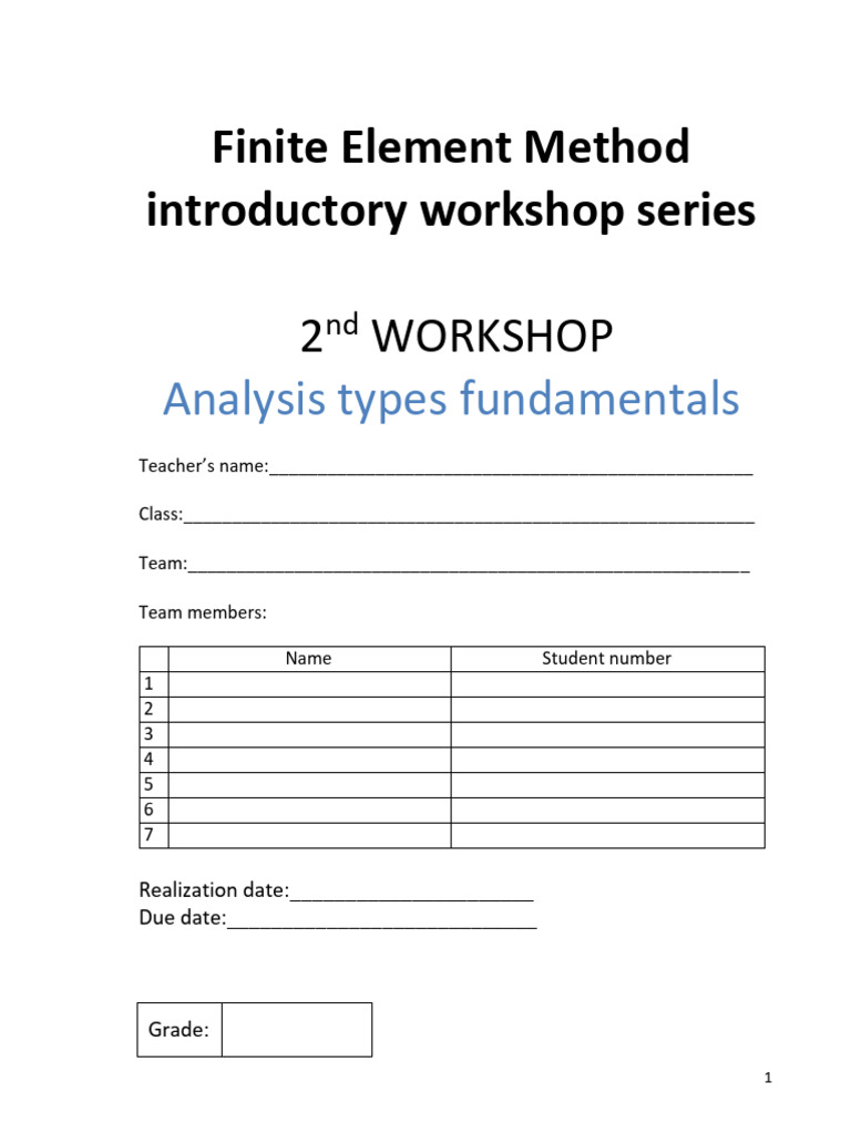 Workshop2 | PDF | Finite Element Method | Normal Mode
