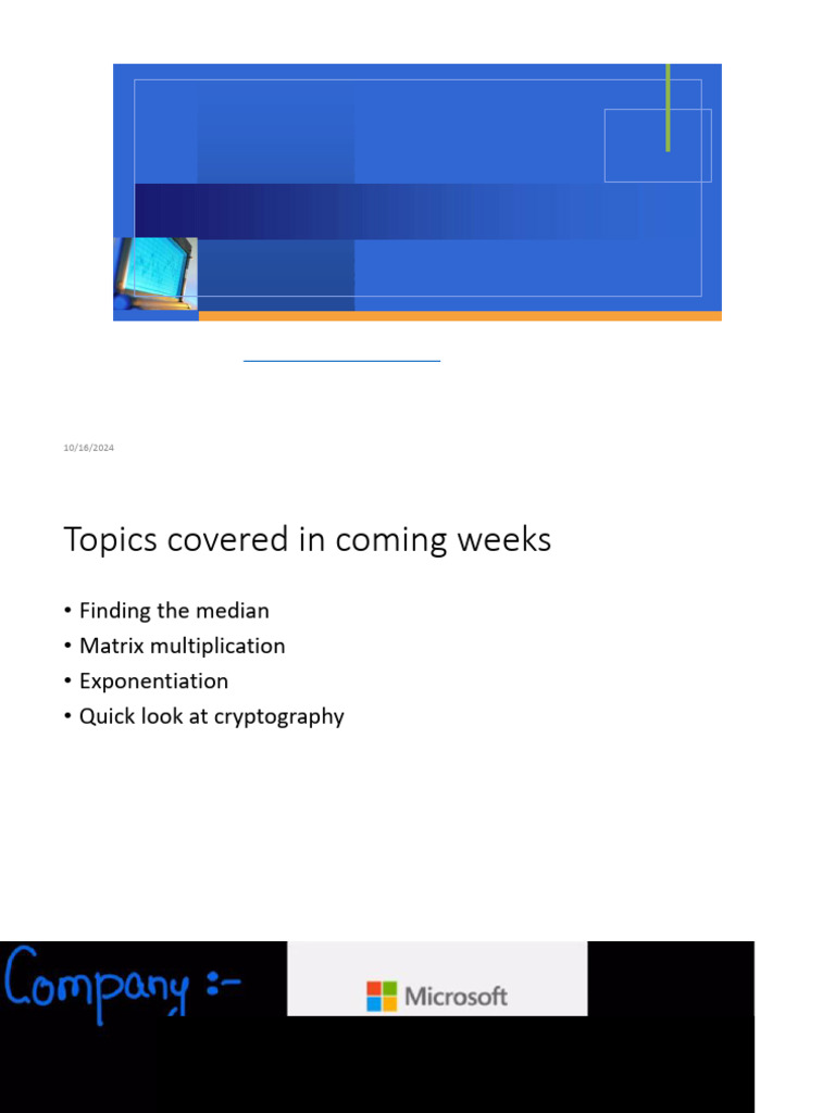 LEC 7 and 8-5 | PDF | Matrix (Mathematics) | Algorithms And Data Structures