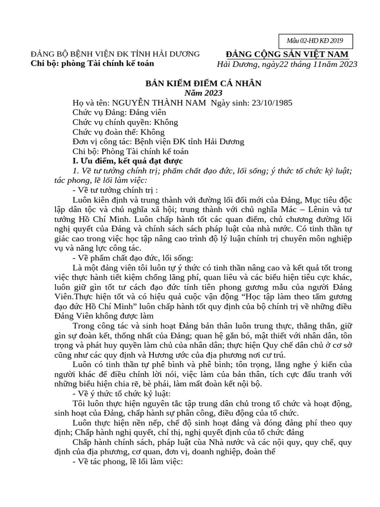 M02 Ban kiem diem dang vien (1) | PDF
