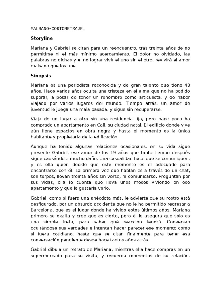 Reencuentro de Amor Malsano | PDF