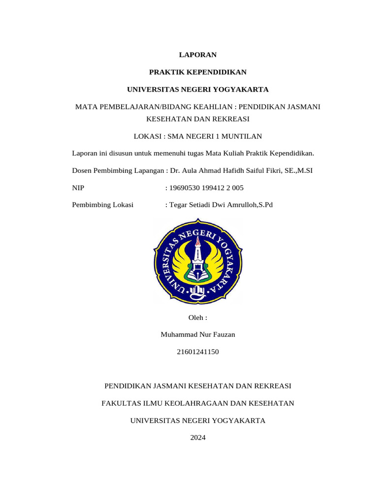 LAPORAN M Nur Fauzan | PDF