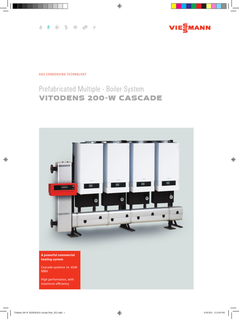 2021 - Vitodens 200-W, B2HE.B2HA Cascade Flyer | PDF | Boiler ...