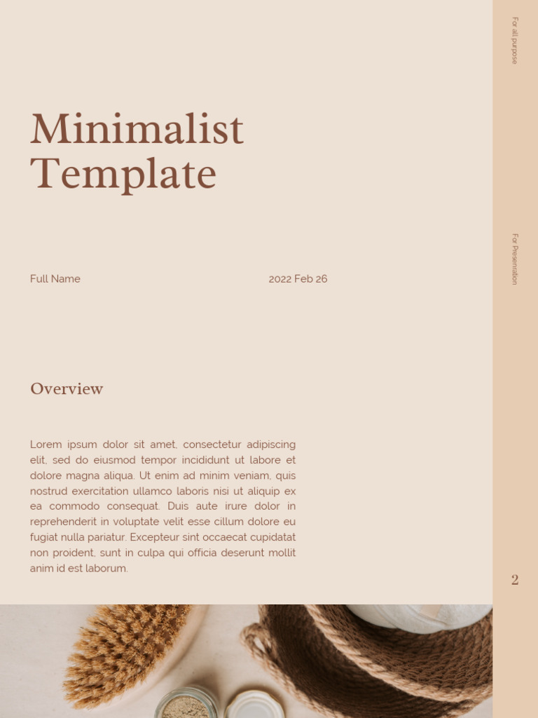 Brown Monochrome Simple Minimalist Presentation Template - 20241218 ...