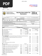 BIR FORM No. 2550-Q | PDF | Value Added Tax | Taxes