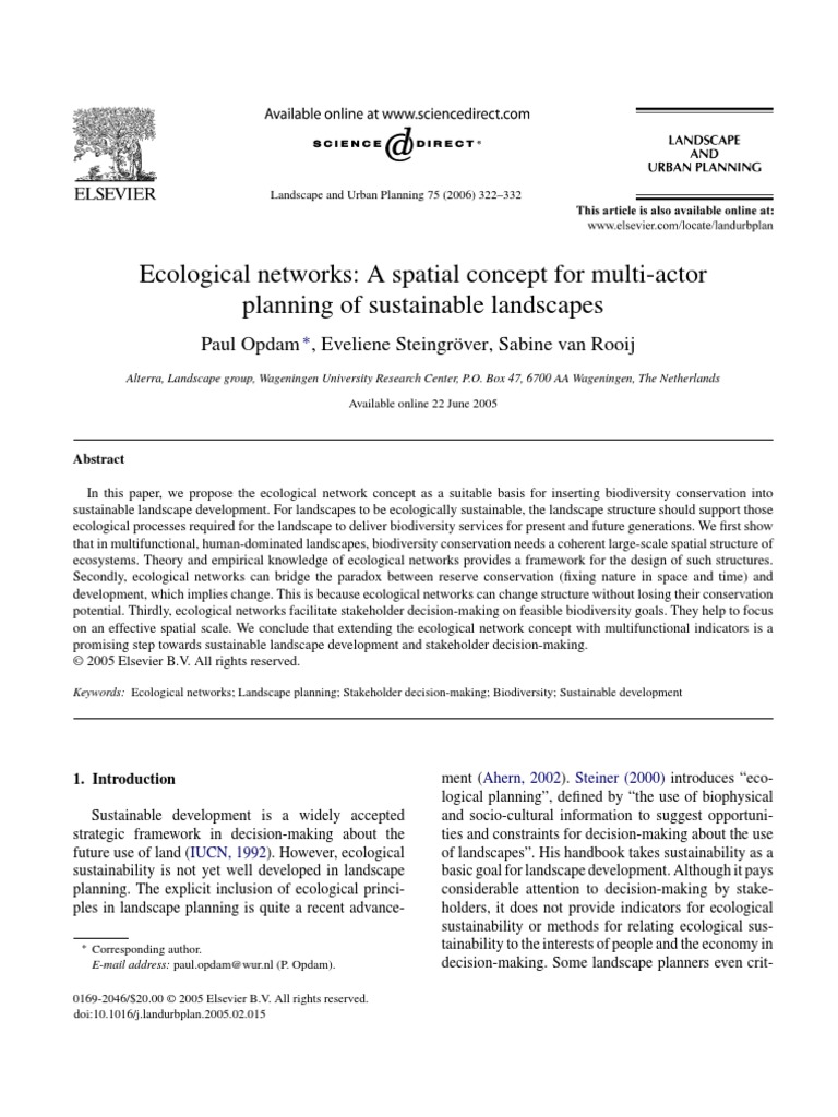 Ecological Network | PDF | Ecology | Conservation Biology