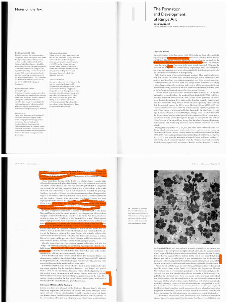 Yamane Rimpa Art | PDF