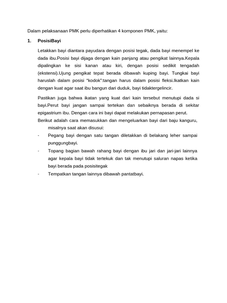 Pelaksanaan PMK | PDF