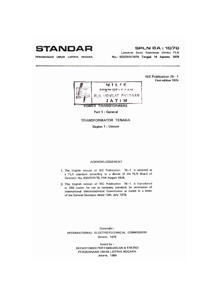 spln_8a_1978_trafo_tenaga_(umum)_2 | PDF