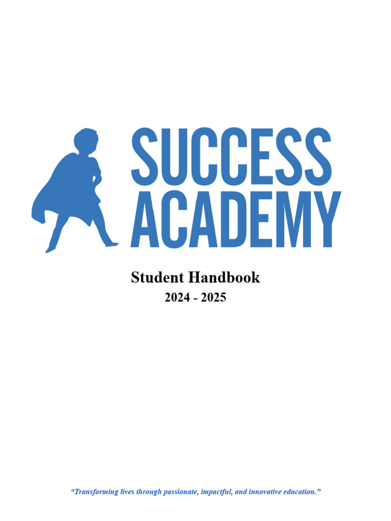 2024 2025 SASB Student Handbook | PDF | Educational Assessment | Bullying