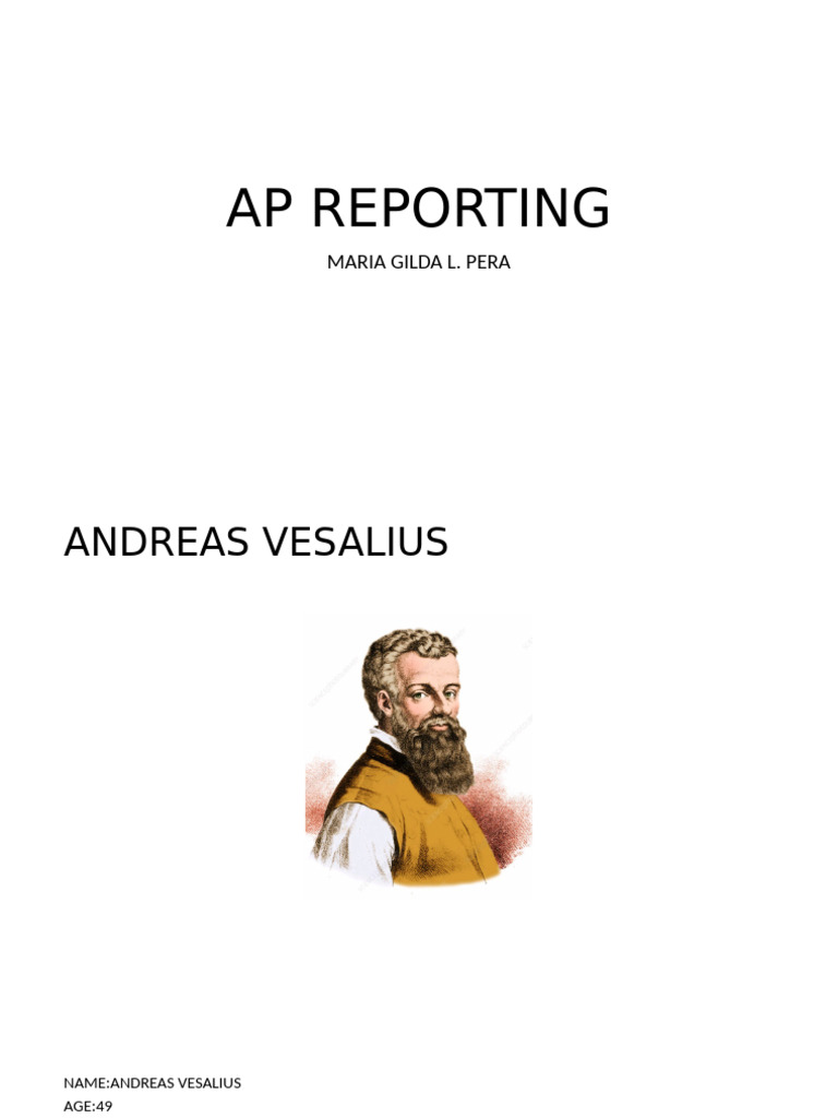 Ap Reporting Vesalius | PDF