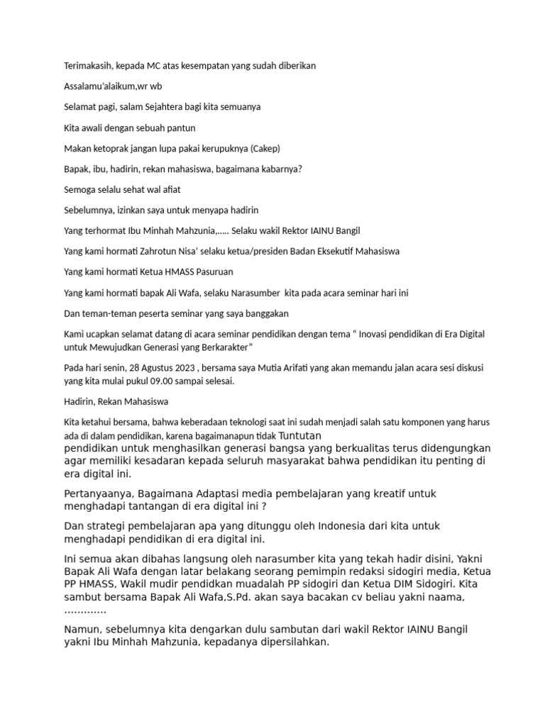 Teks Moderator | PDF