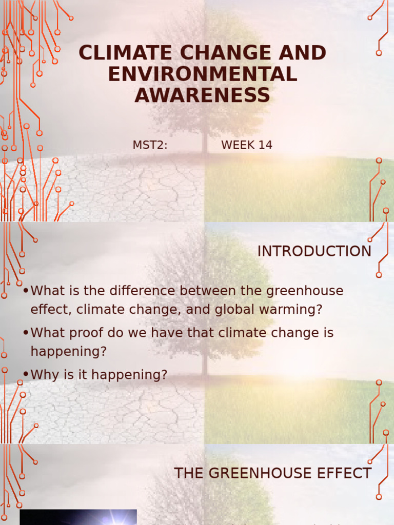 MST2 Week14 Climate Change and Environmental Awareness | PDF | Climate | Climate Change