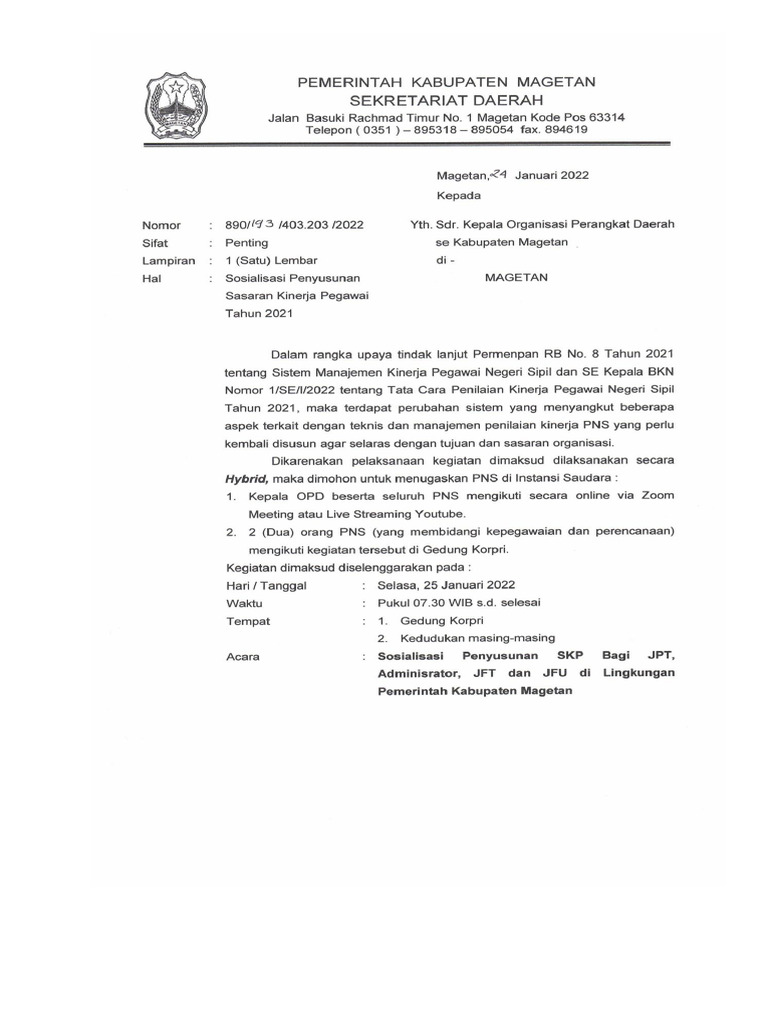 undangan edar opd (1) | PDF