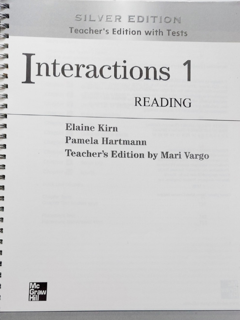 Interactions Reading 1 Silver Teachers | PDF