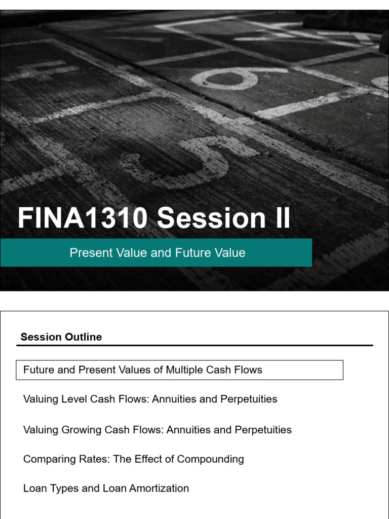 Session II DCF Valuation A (Present Value and Future Value ...