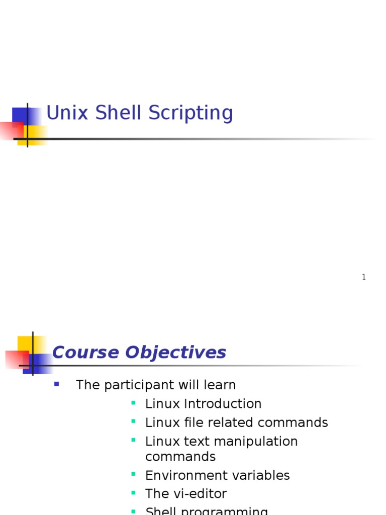 Unix Shell Scripting | PDF