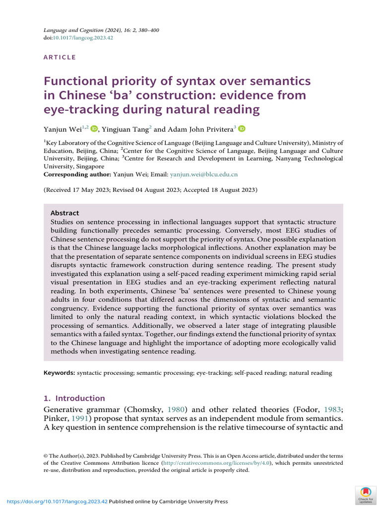 functional-priority-of-syntax-over-semantics-in-chinese-ba-construction-evidence-from-eye ...