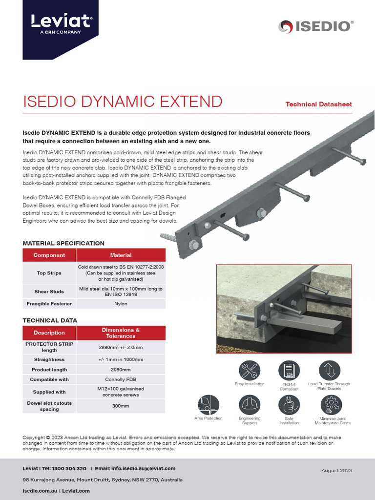 Leviat_Isedio-Dynamic-Extend-Datasheet-v5_link | PDF | Building Materials