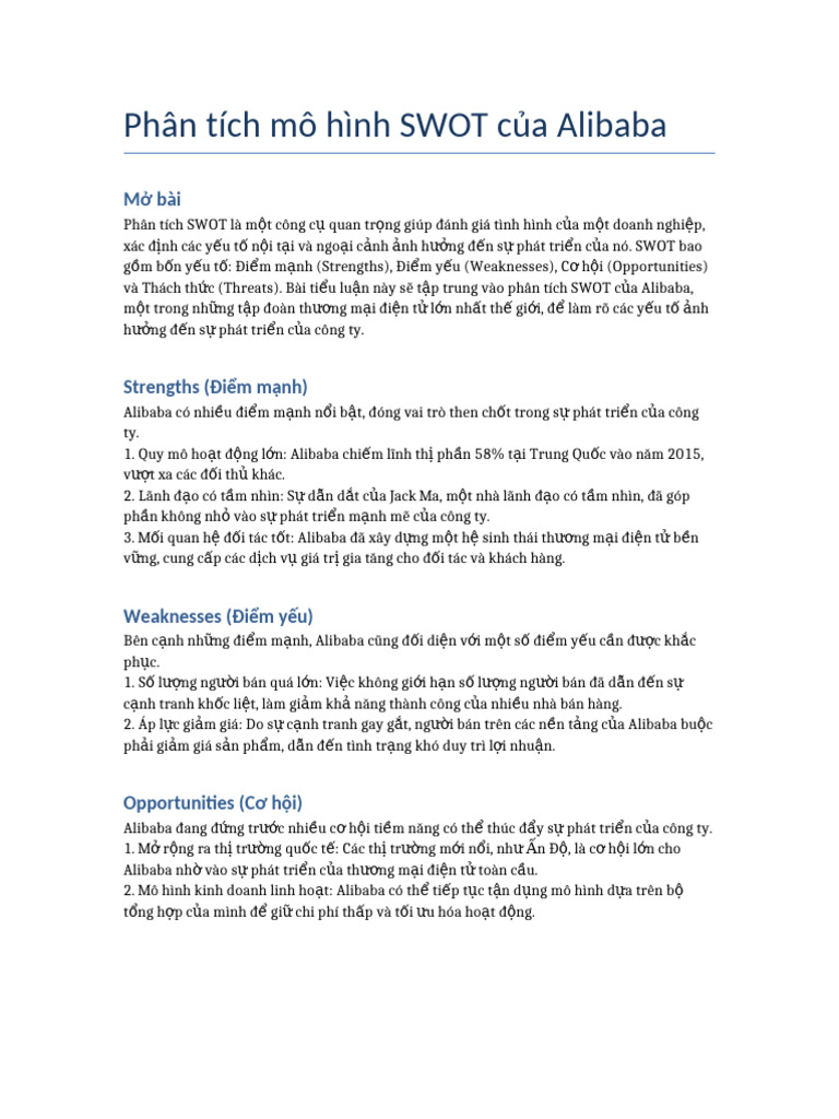 Phan_tich_SWOT_Alibaba_B2B | PDF