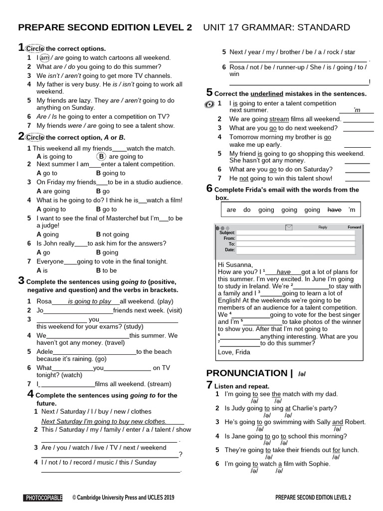 PREPARE_2_Grammar_Standard_Unit_17 | PDF | Language Mechanics | Syntax