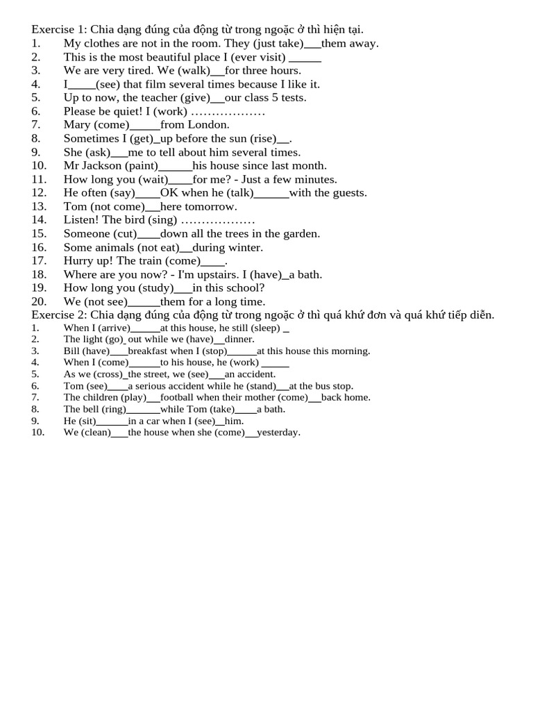 UNIT 1 - Revision E12 | PDF