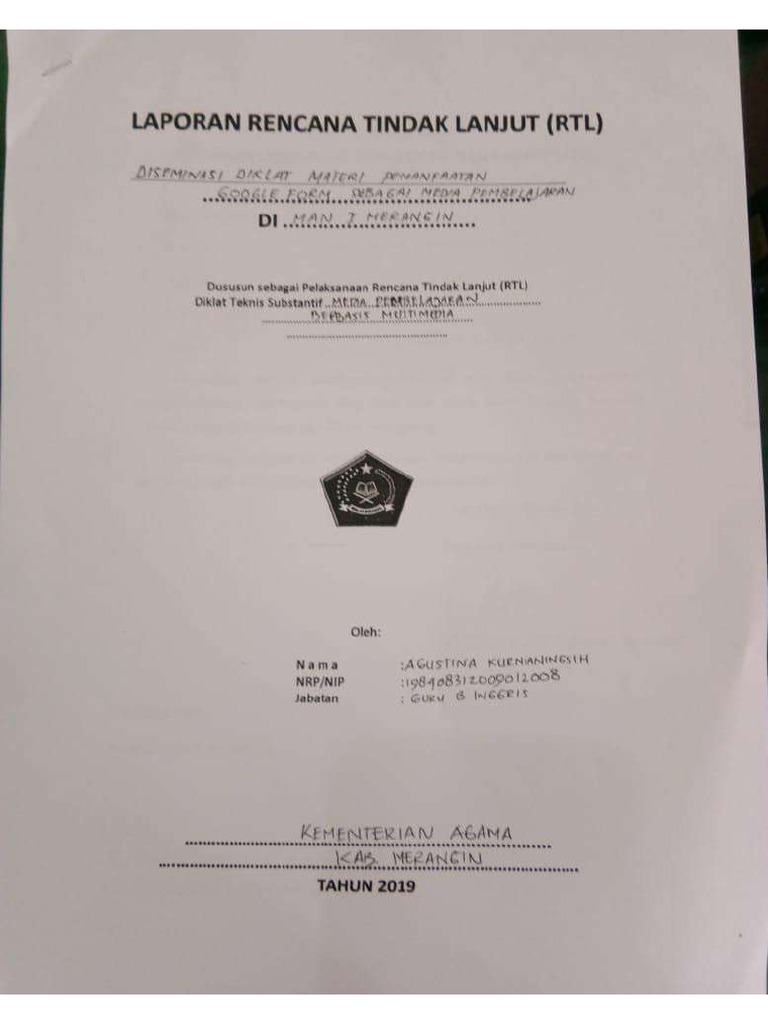 Laporan RTL DDTK | PDF