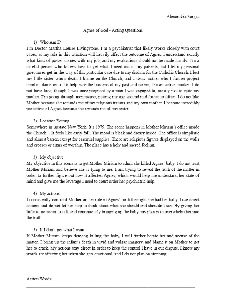 Agnes of God | PDF