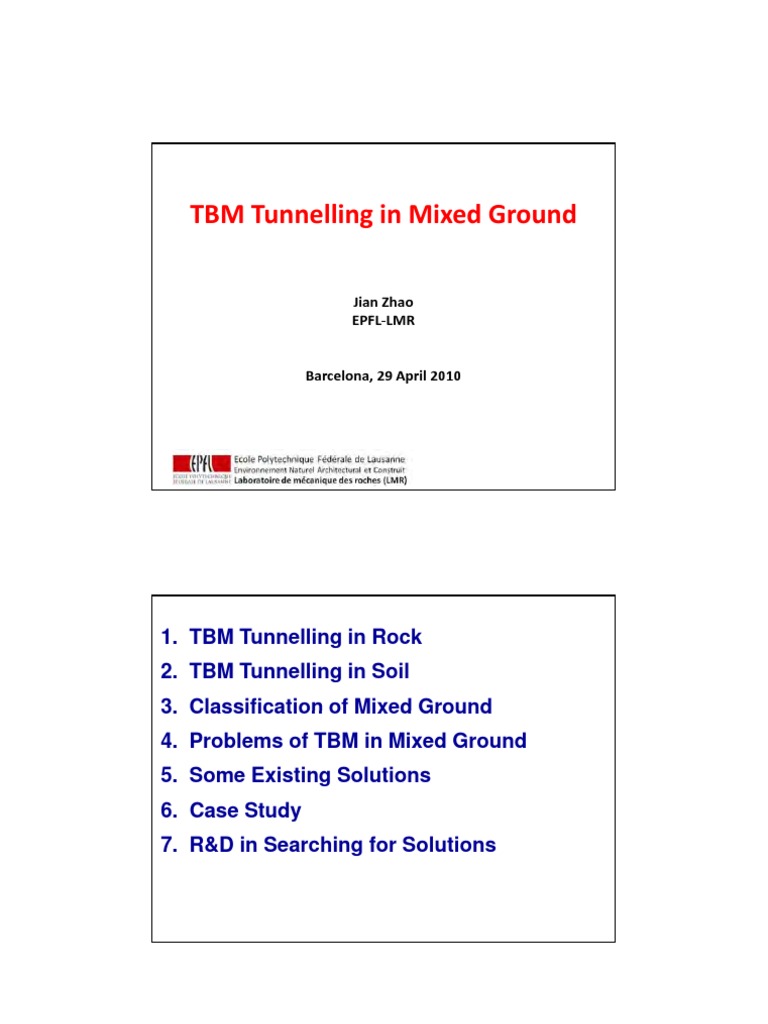 TBM Classification in Mixed Ground | PDF