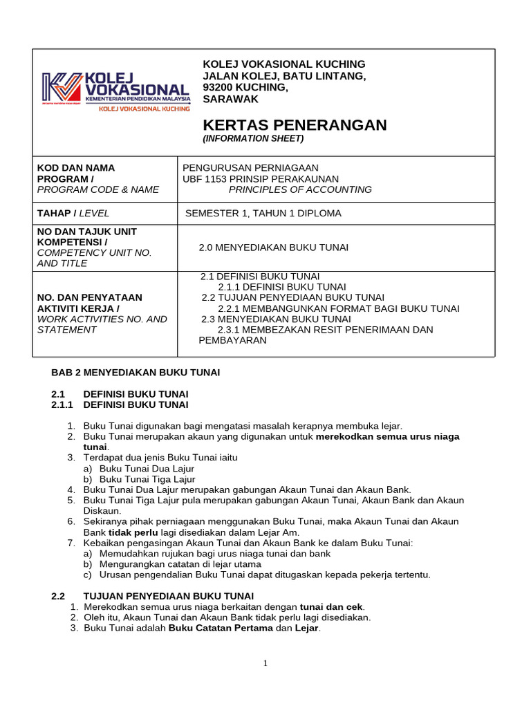 2.nota Bab 2 Ubf 1153 | PDF