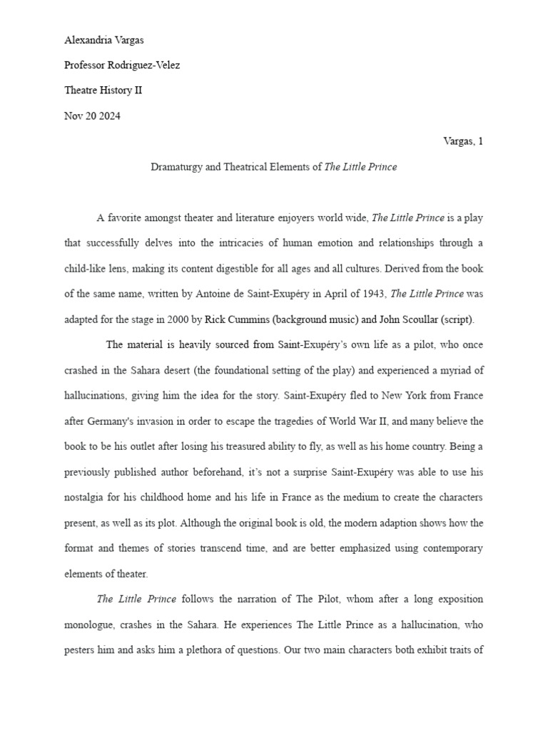 Modern Play - Alexandria Vargas | PDF | The Little Prince | Greed