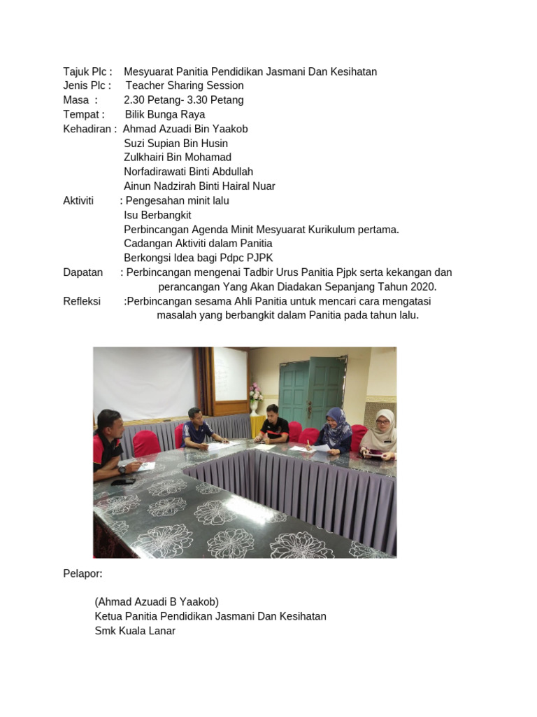 pelaporan plc pjpk 2020 | PDF