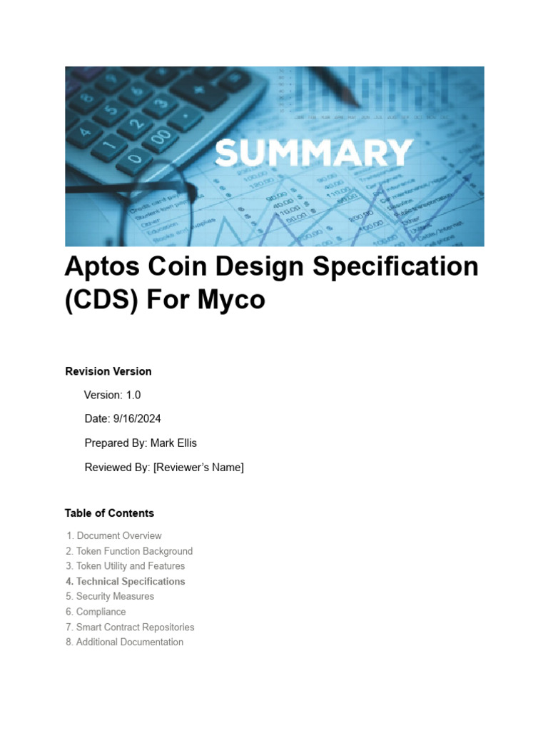 Aptos Coin Token Design Specification | PDF | Cryptocurrency | Governance