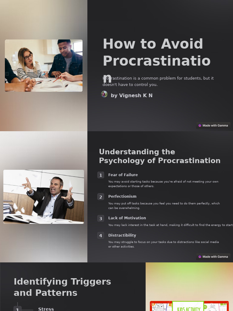 How To Avoid Procrastination | PDF | Professional Skills | Procrastination