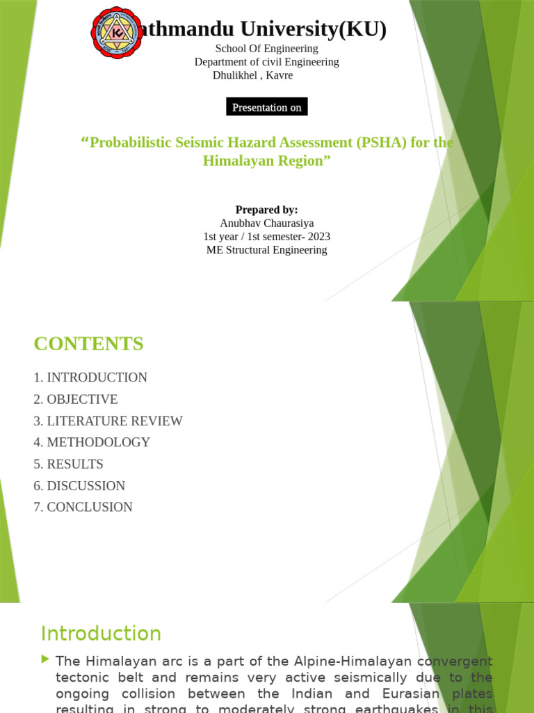 Anubhav Chaurasaiya - PSHA | PDF | Earthquakes | Moment Magnitude Scale