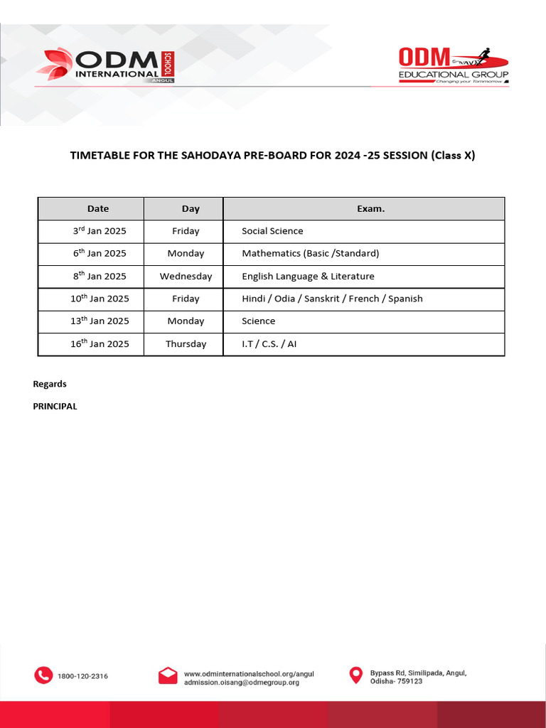 Sahodaya Preboard Class-X | PDF