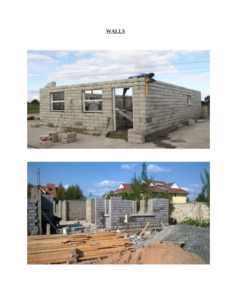 Construction Technology-Walls | PDF | Wall | Strength Of Materials