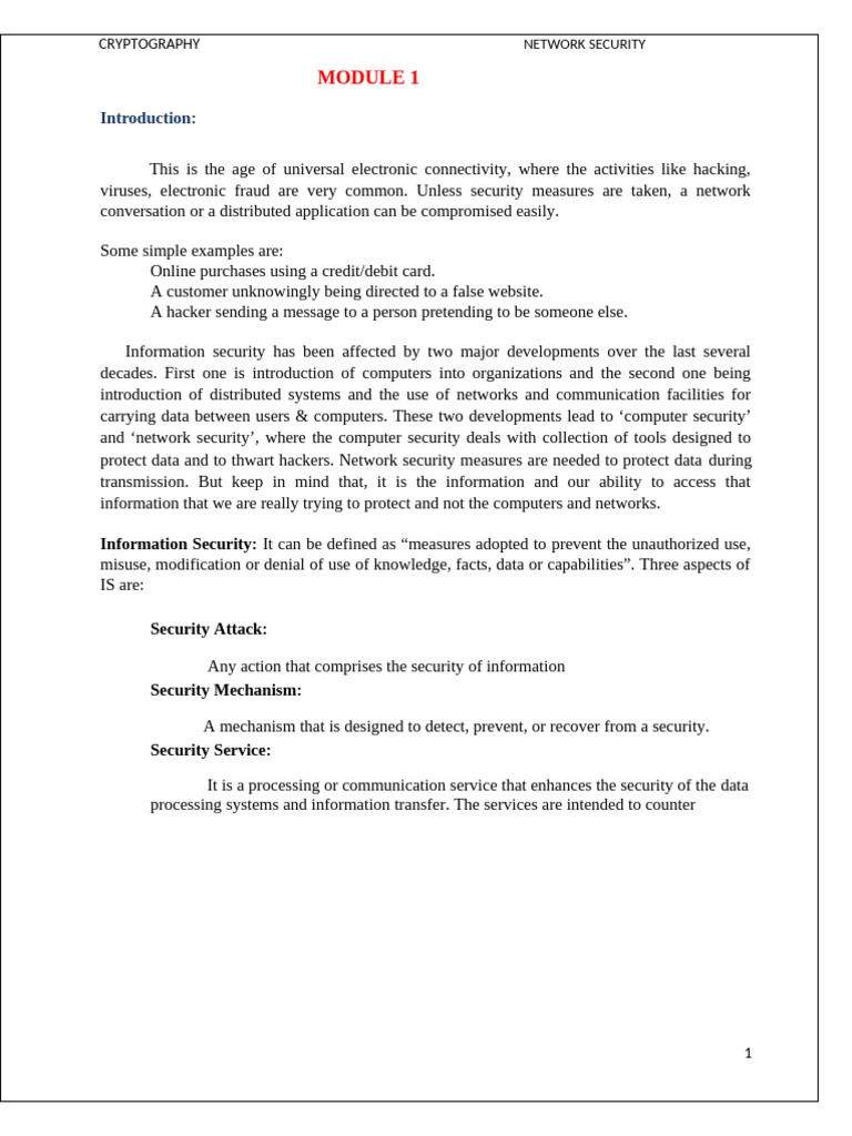 Module 1 Pdf Public Key Cryptography Key Cryptography