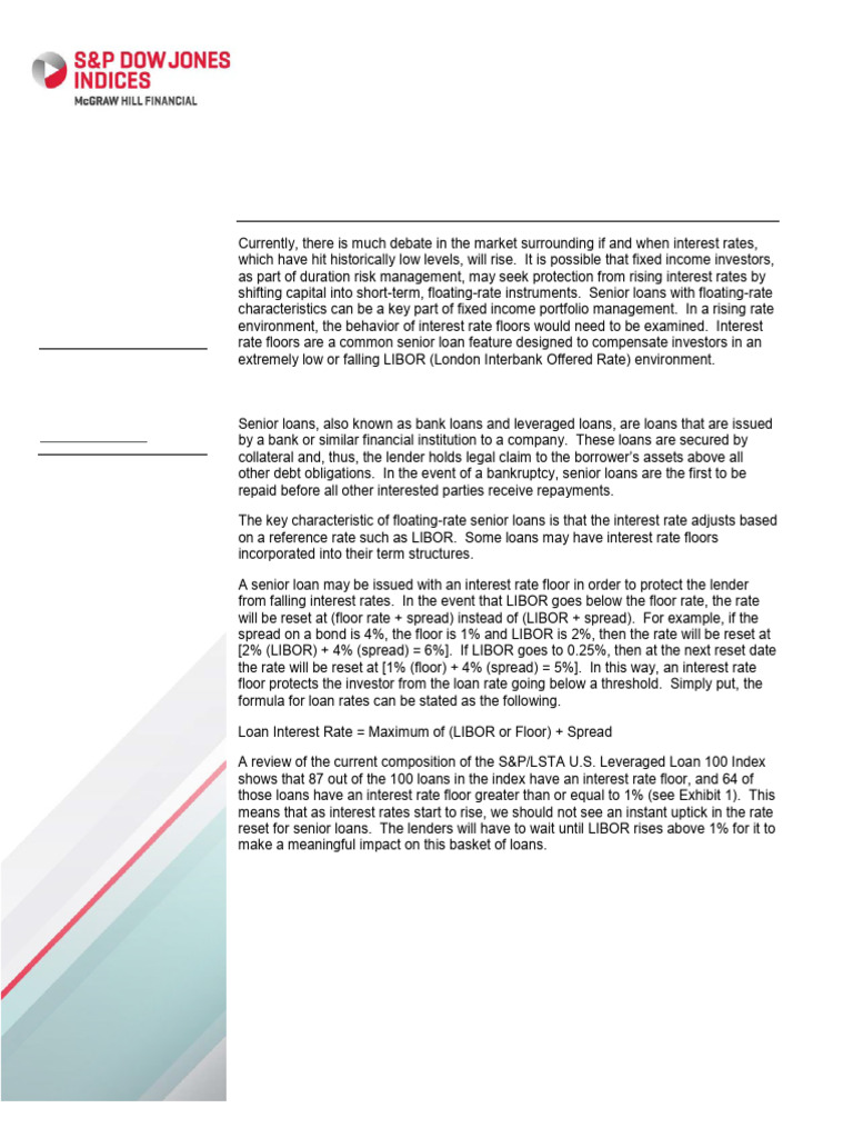 A Closer Look at Interest Rate Floors | PDF | Interest | Loans