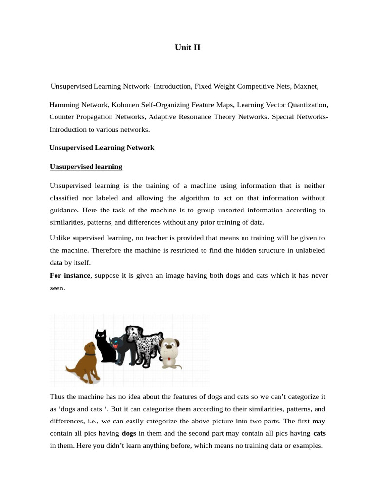 unit 2 | PDF | Cluster Analysis | Artificial Neural Network