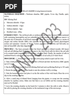 Hemocytometer Manual Cell Count Guide | PDF | Red Blood Cell | White ...