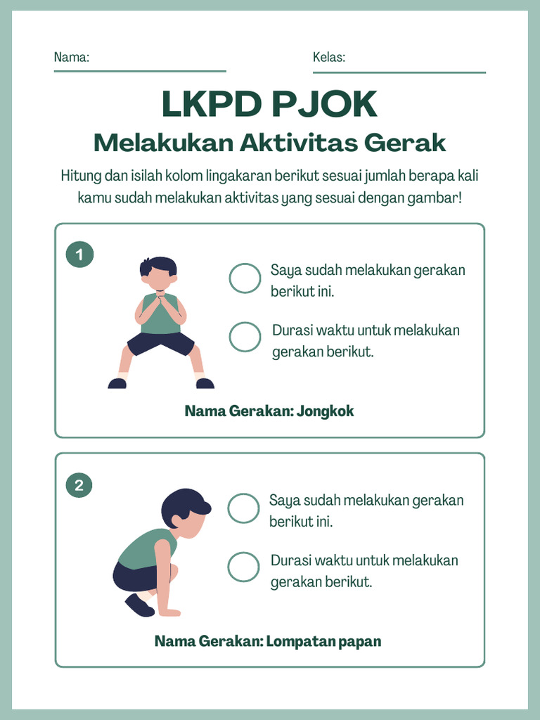 LKPD KELAS 6 PJOK BAB 2 | PDF