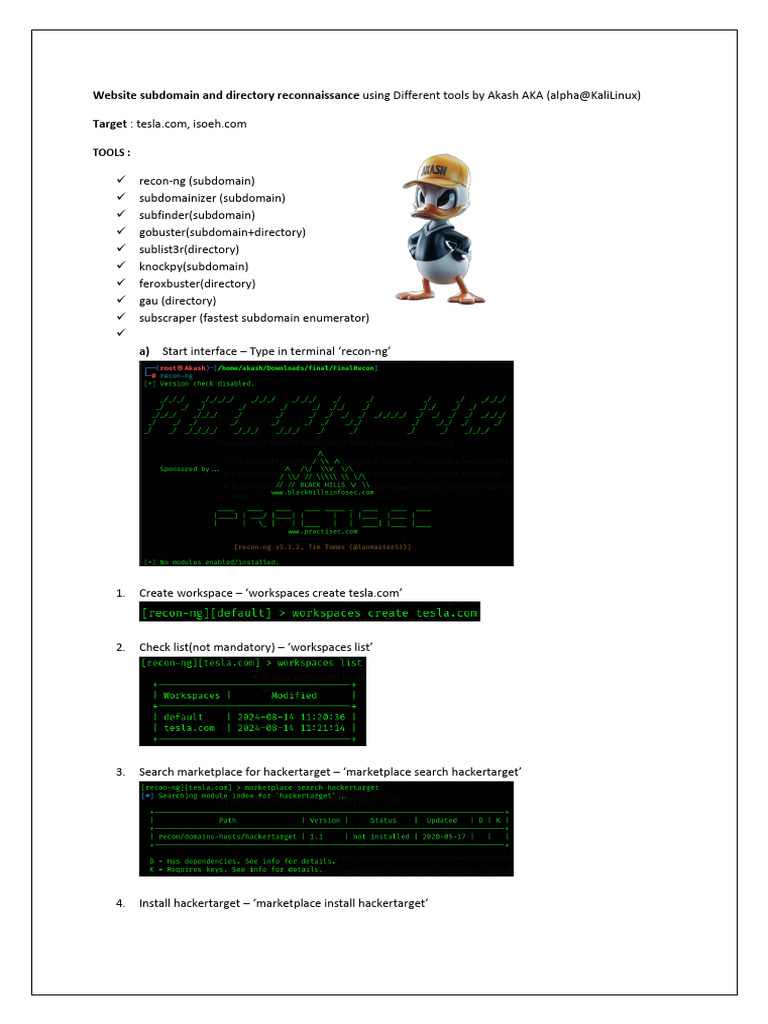 9 best Subdomain & Directory enumeration tools~Akash@ALPHA | PDF ...