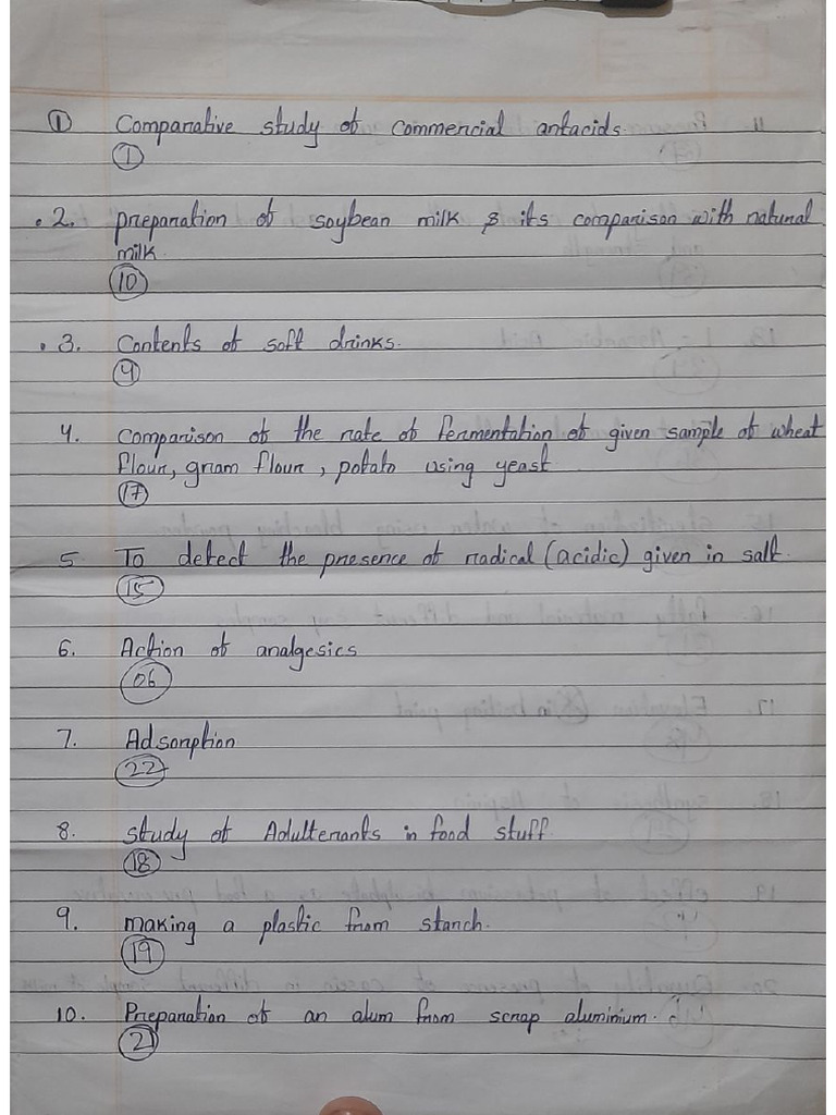 Chemistry Project | PDF